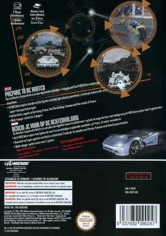 Spy Hunter cover or packaging material - MobyGames