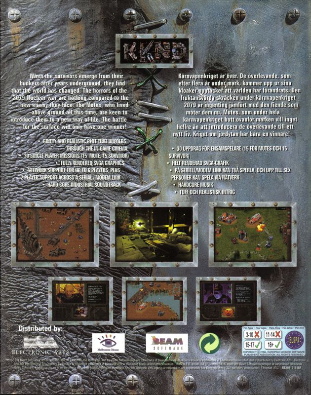 KKND: Krush Kill 'N Destroy cover or packaging material - MobyGames