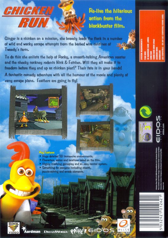 Chicken Run cover or packaging material - MobyGames