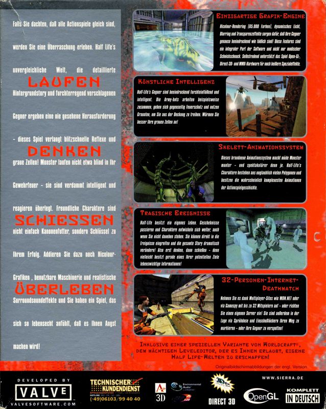 Half-Life cover or packaging material - MobyGames