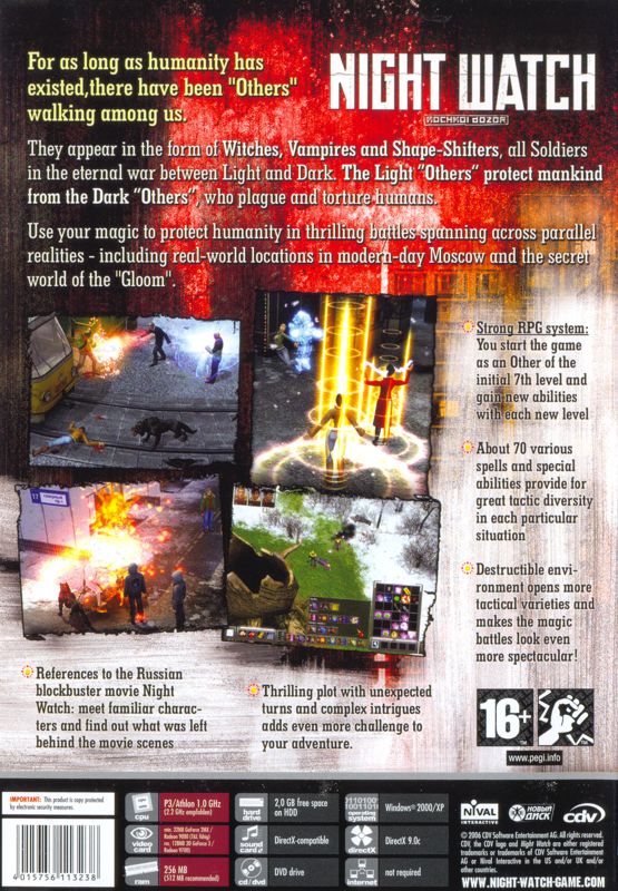 Night Watch cover or packaging material - MobyGames