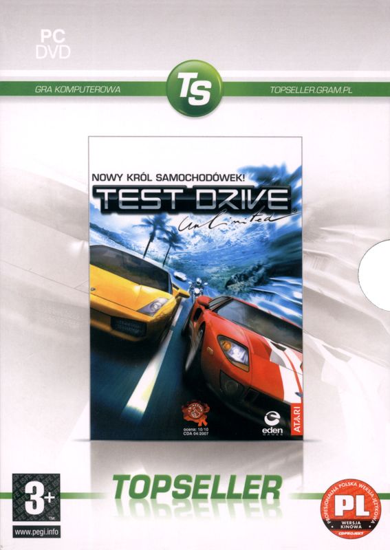 Test Drive Unlimited cover or packaging material - MobyGames