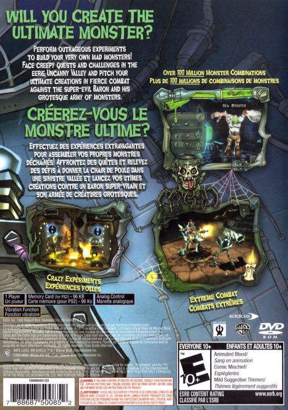 Monster Lab cover or packaging material - MobyGames