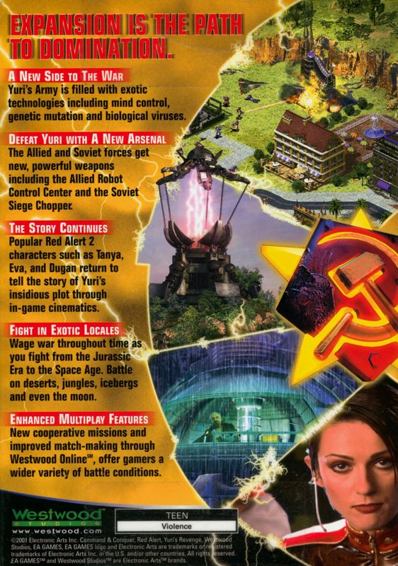 Command & Conquer: Yuri's Revenge cover or packaging material - MobyGames