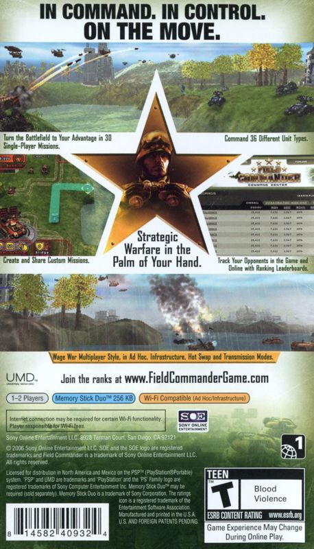 Field Commander cover or packaging material - MobyGames