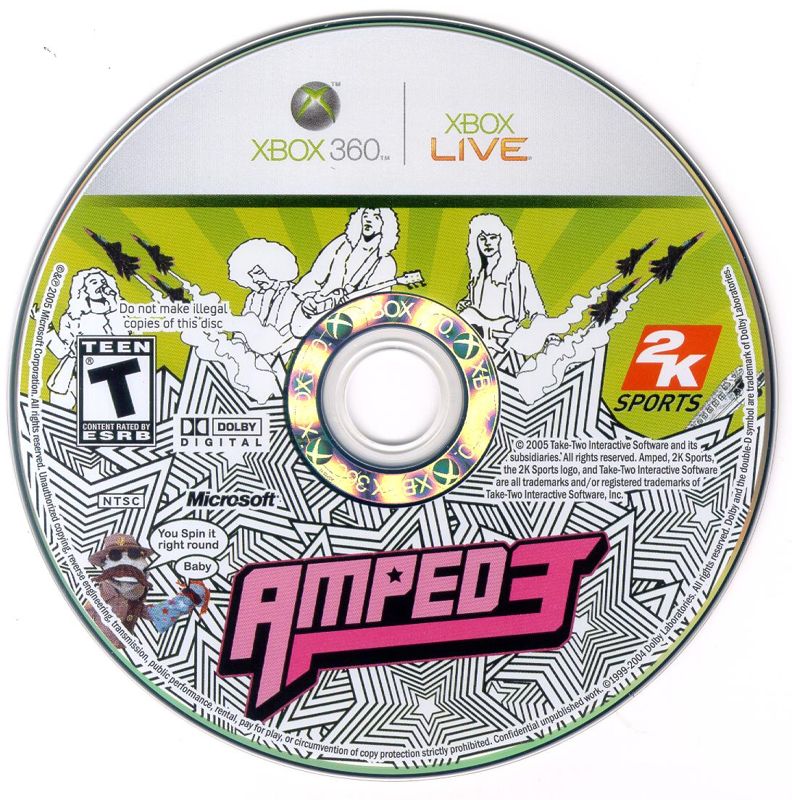 Amped 3 cover or packaging material - MobyGames