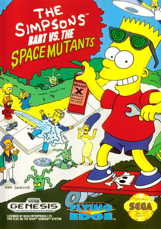 The Simpsons: Bart vs. the Space Mutants cover or packaging material - MobyGames