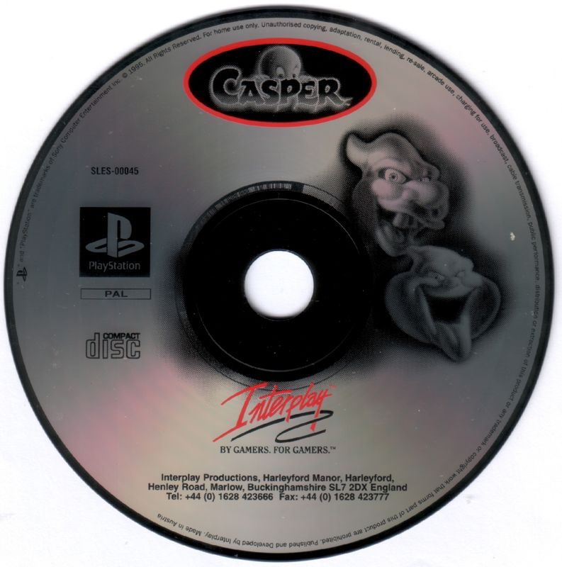 Casper cover or packaging material - MobyGames