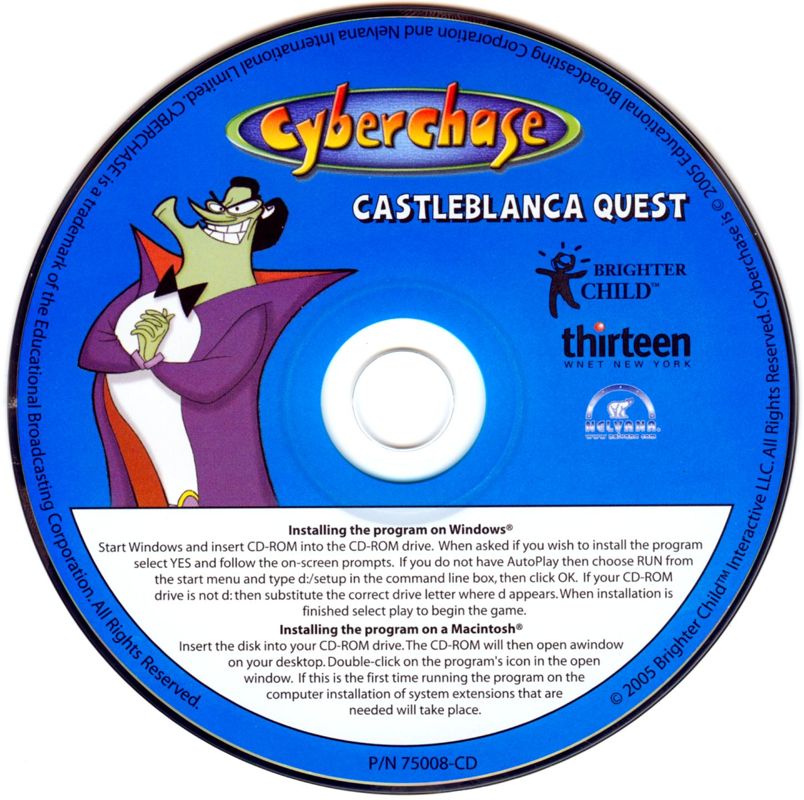 Cyberchase: Castleblanca Quest cover or packaging material - MobyGames