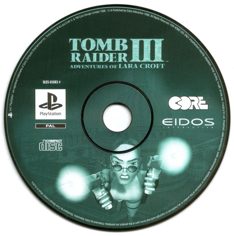 Tomb Raider III: Adventures of Lara Croft cover or packaging material ...