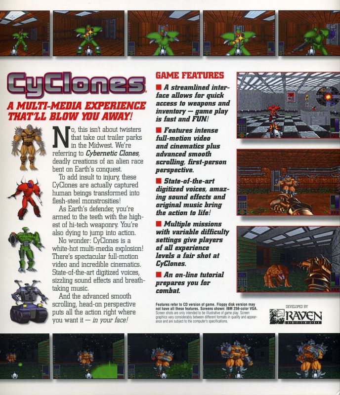 CyClones cover or packaging material - MobyGames