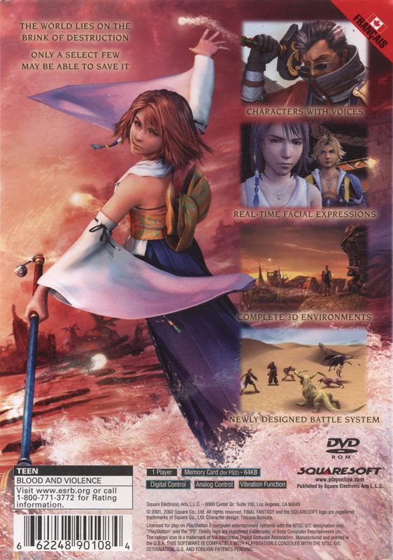 Final Fantasy X cover or packaging material - MobyGames