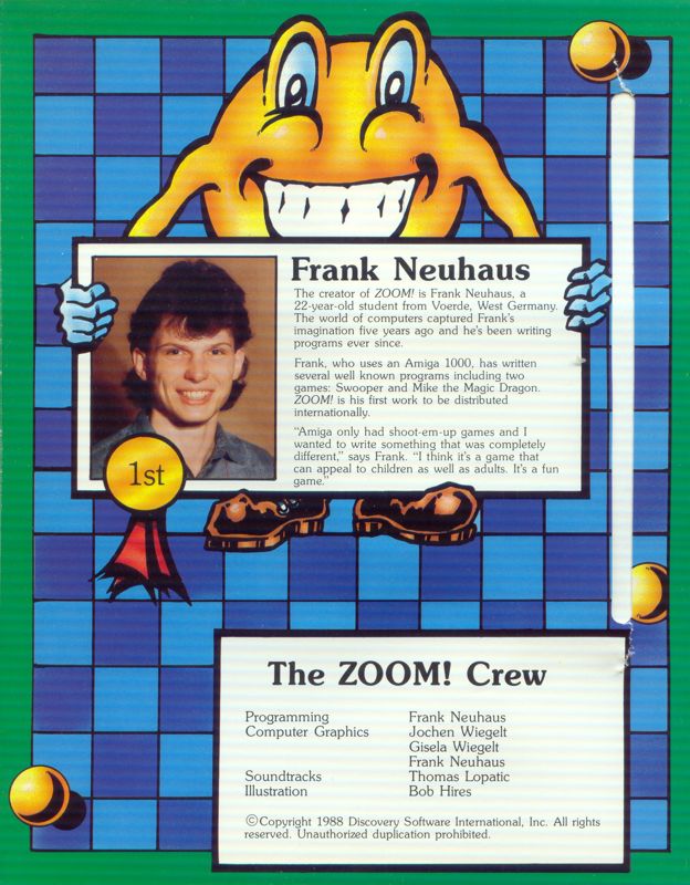 Zoom! cover or packaging material - MobyGames