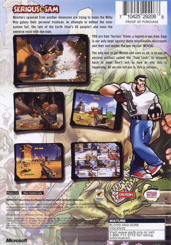 Serious Sam cover or packaging material - MobyGames