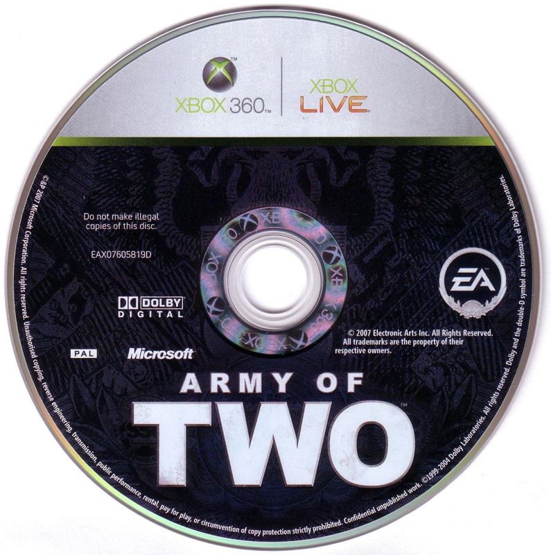 Army of Two cover or packaging material - MobyGames