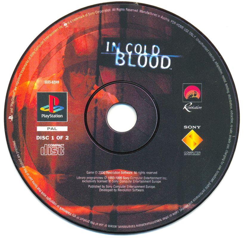 In Cold Blood cover or packaging material - MobyGames