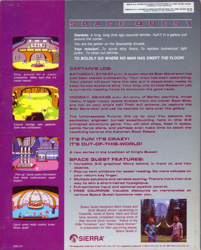 Space Quest: Chapter I - The Sarien Encounter cover or packaging ...