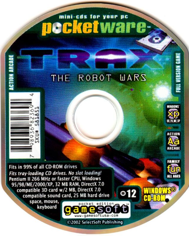 Trax: The Robot Wars cover or packaging material - MobyGames