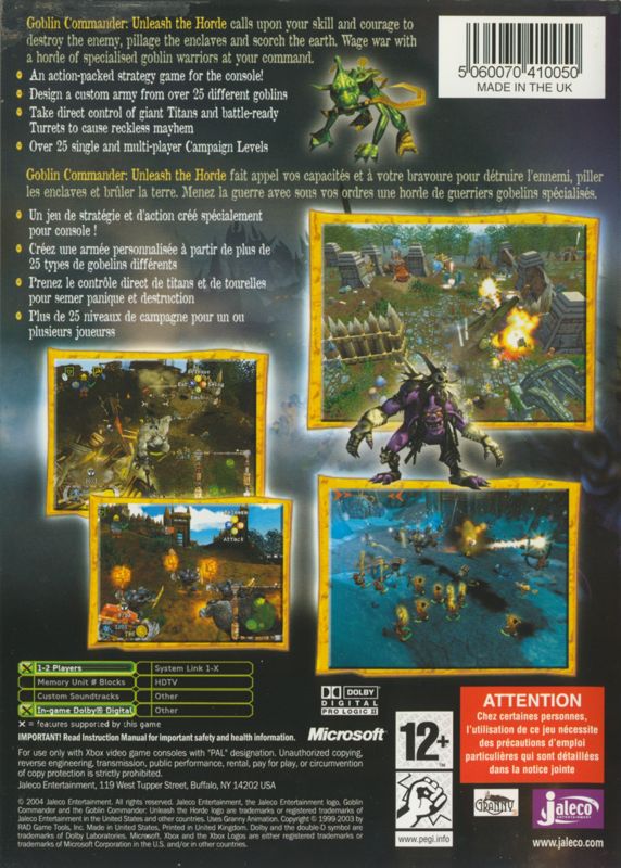 Goblin Commander: Unleash the Horde cover or packaging material - MobyGames