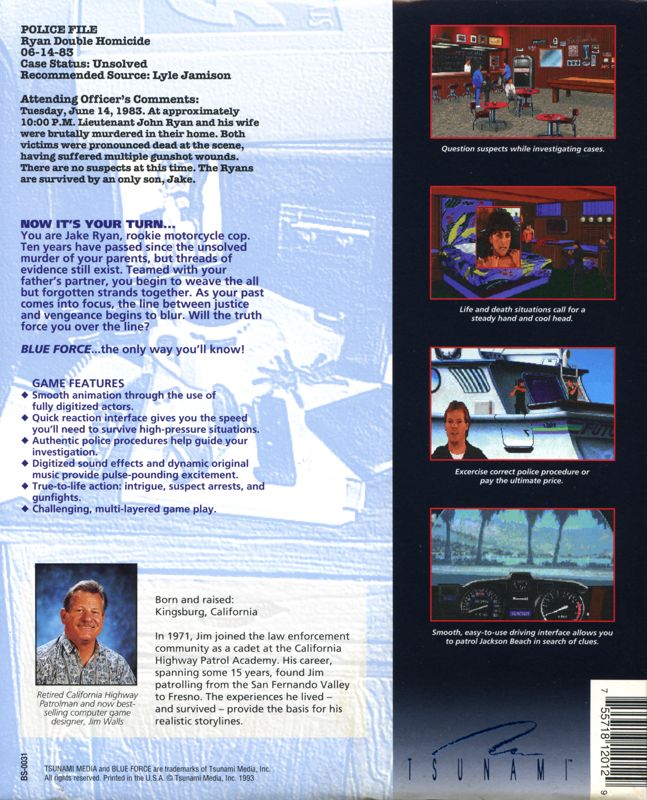 Blue Force cover or packaging material - MobyGames