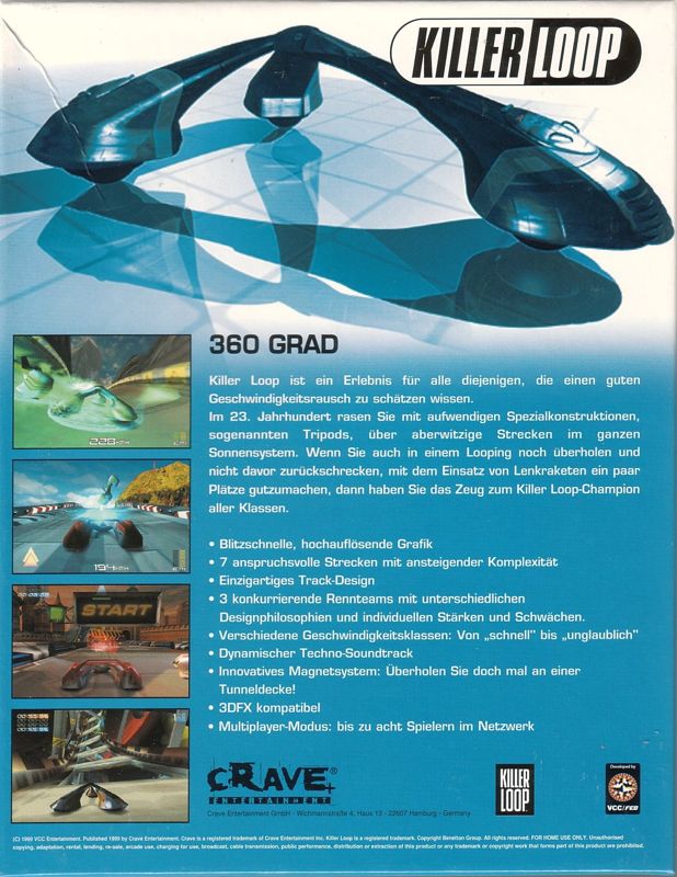 Killer Loop cover or packaging material - MobyGames