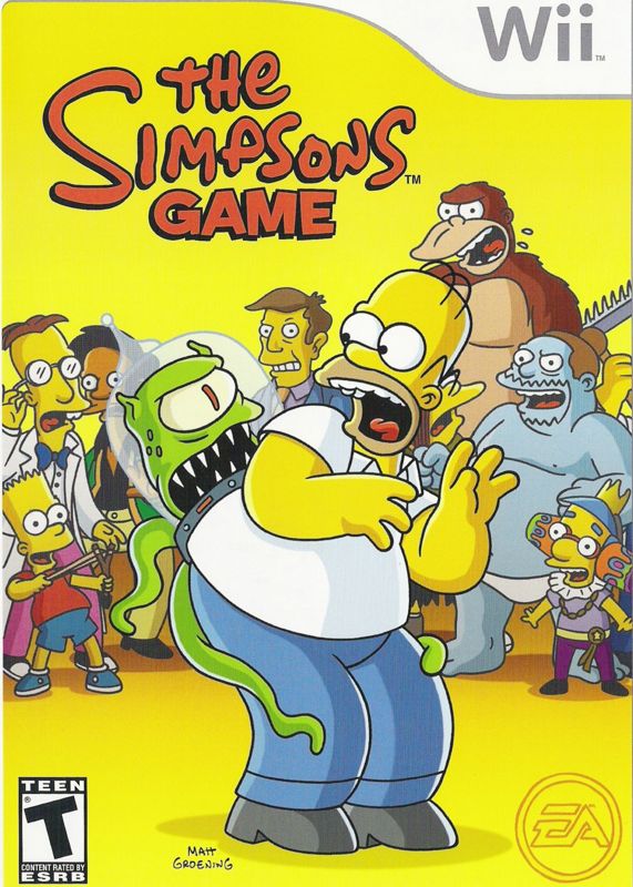 The Simpsons Game cover or packaging material - MobyGames