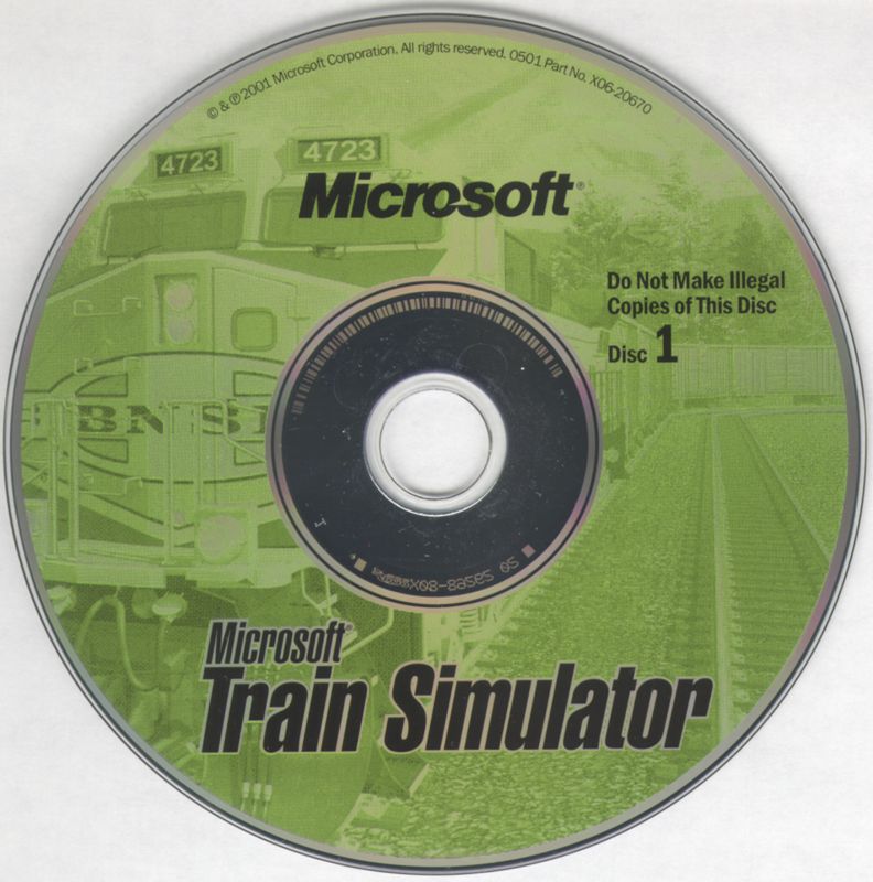 Microsoft Train Simulator cover or packaging material - MobyGames