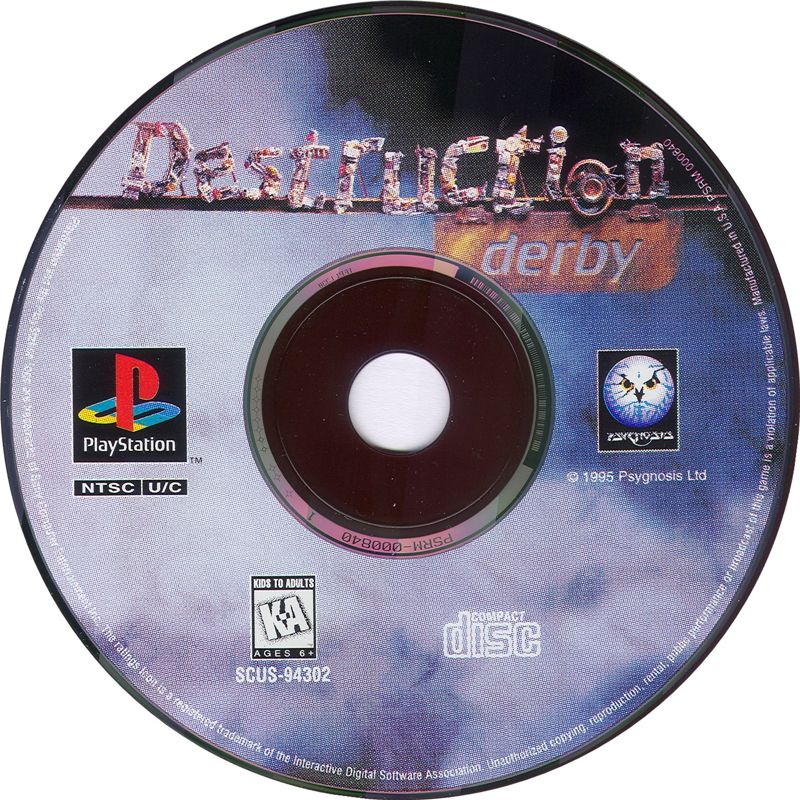Destruction Derby cover or packaging material - MobyGames