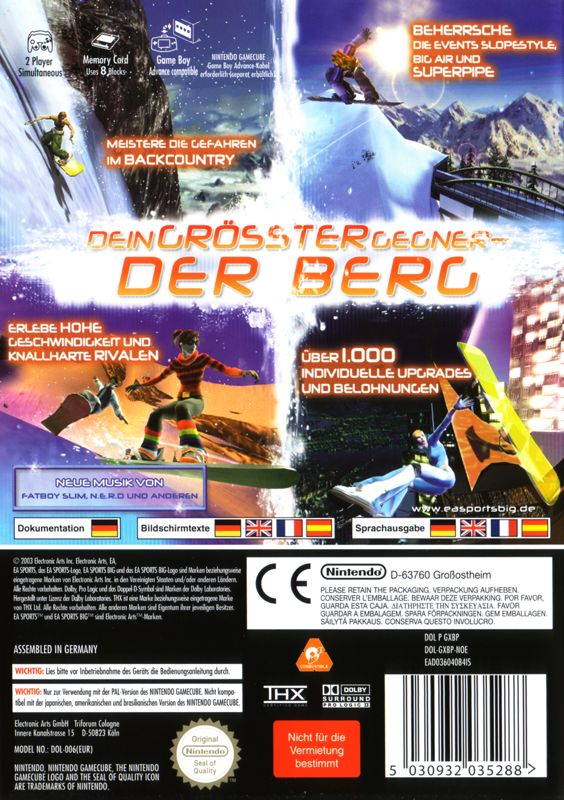 SSX 3 cover or packaging material - MobyGames