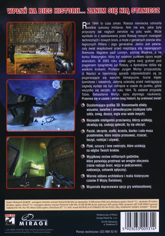 Mortyr: 2093-1944 cover or packaging material - MobyGames