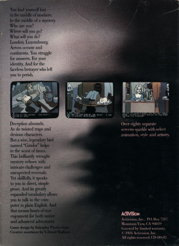 Mindshadow cover or packaging material - MobyGames