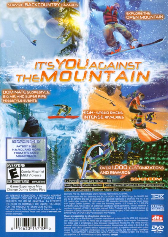 SSX 3 cover or packaging material - MobyGames