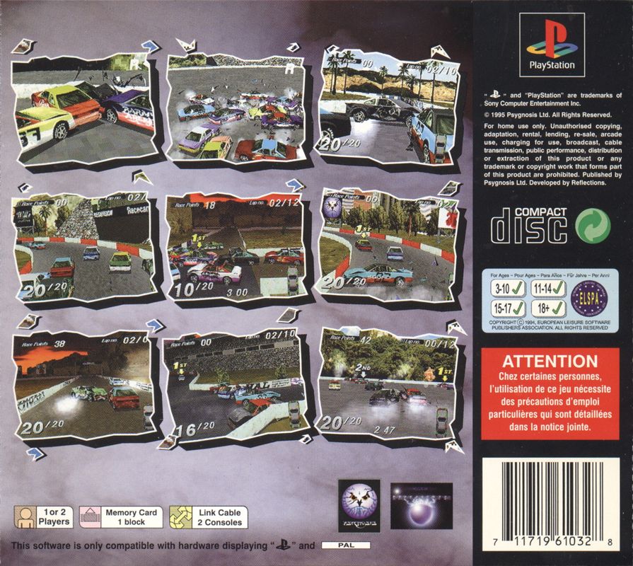Destruction Derby cover or packaging material - MobyGames