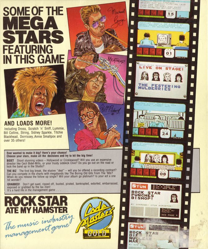 Rock Star Ate My Hamster cover or packaging material - MobyGames