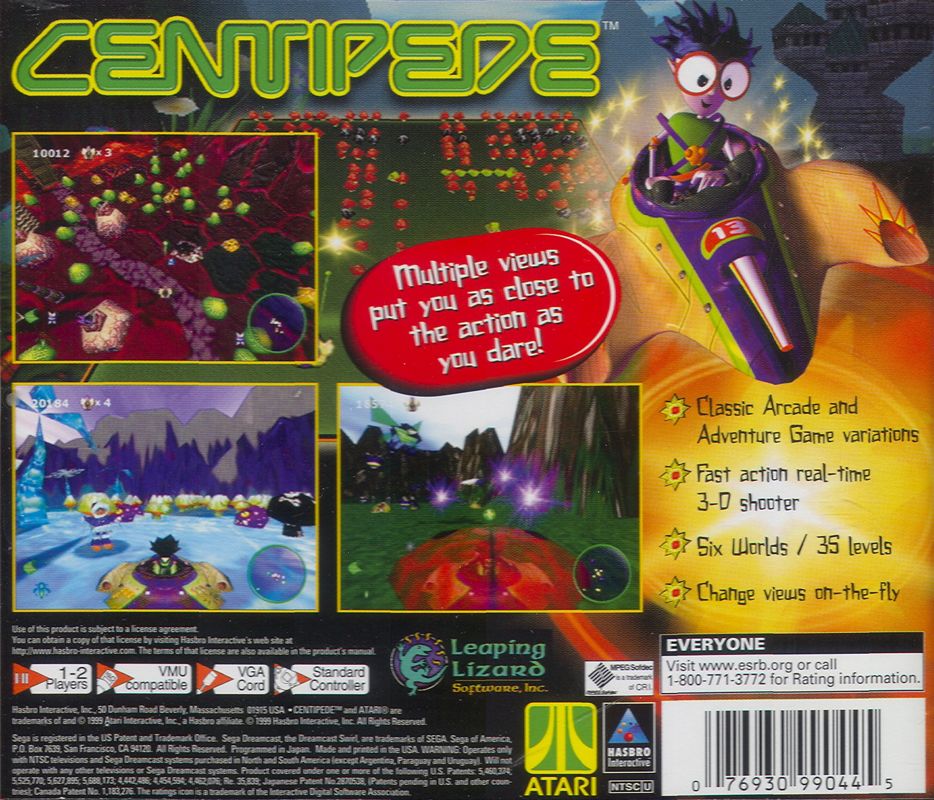 Centipede cover or packaging material - MobyGames