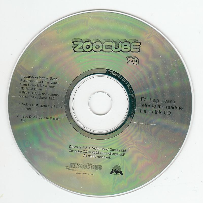 ZooCube cover or packaging material - MobyGames