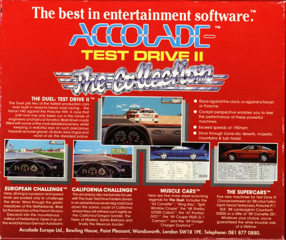 Test Drive II: The Collection cover or packaging material - MobyGames