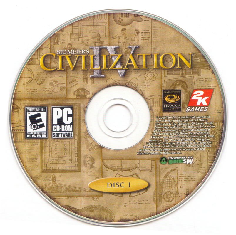 Sid Meier's Civilization IV cover or packaging material - MobyGames