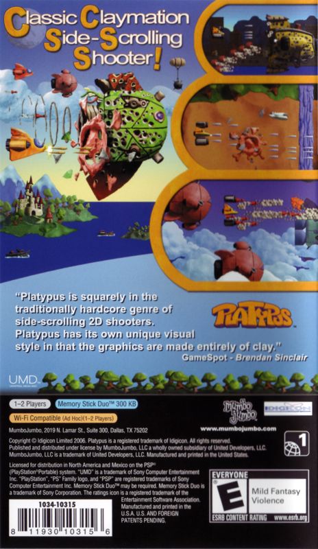 Platypus cover or packaging material - MobyGames