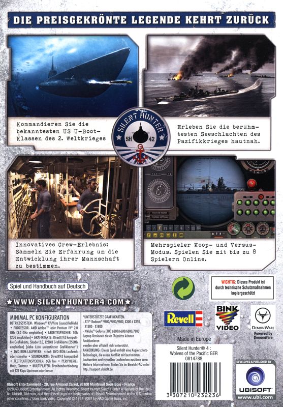 Silent Hunter: Wolves of the Pacific cover or packaging material ...