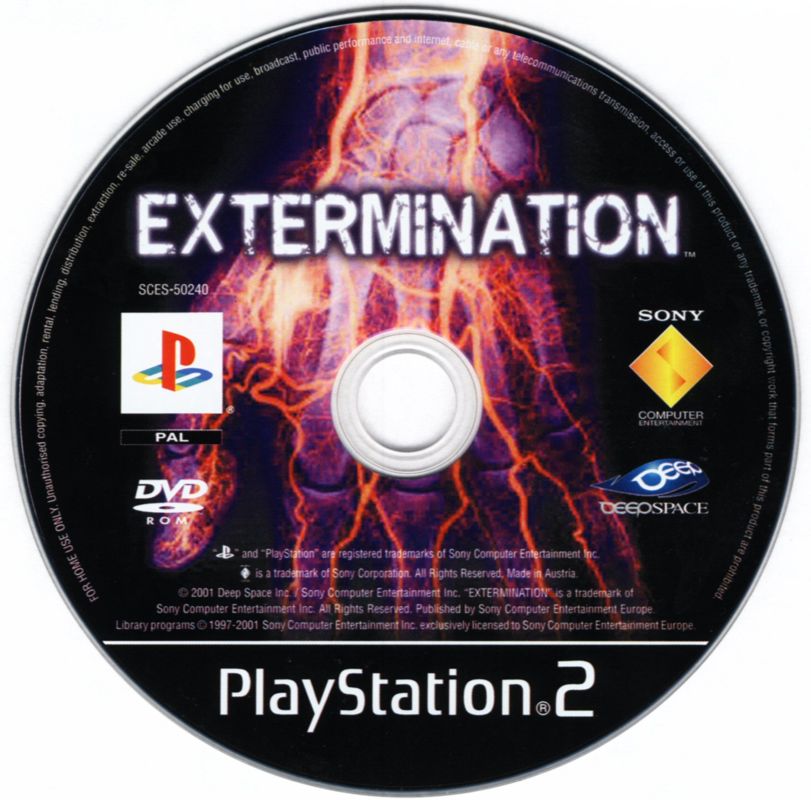 Extermination cover or packaging material - MobyGames