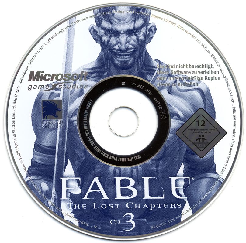 Fable: The Lost Chapters cover or packaging material - MobyGames