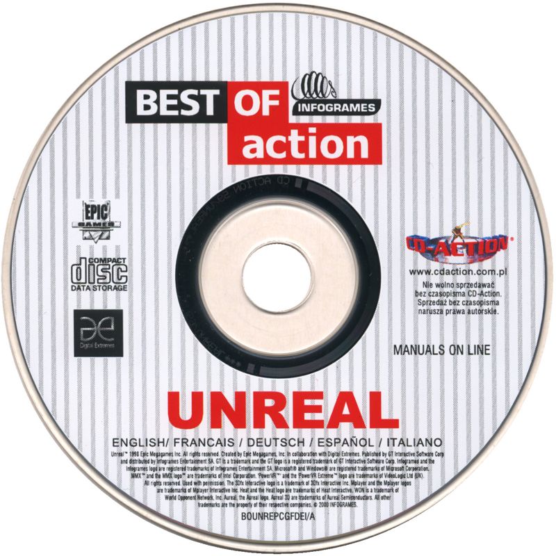 Unreal cover or packaging material - MobyGames