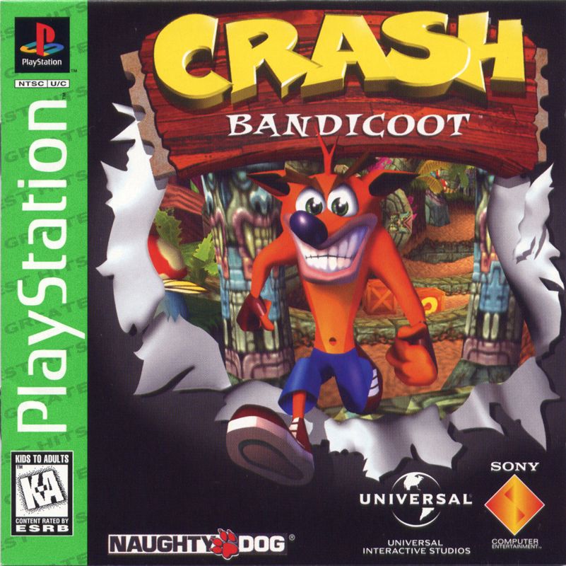 Crash Bandicoot cover or packaging material - MobyGames