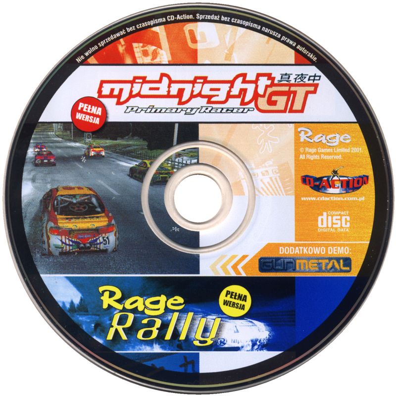 Midnight GT: Primary Racer cover or packaging material - MobyGames