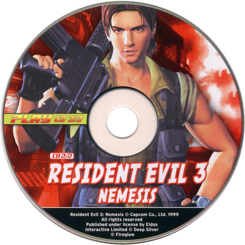 Resident Evil 3: Nemesis cover or packaging material - MobyGames