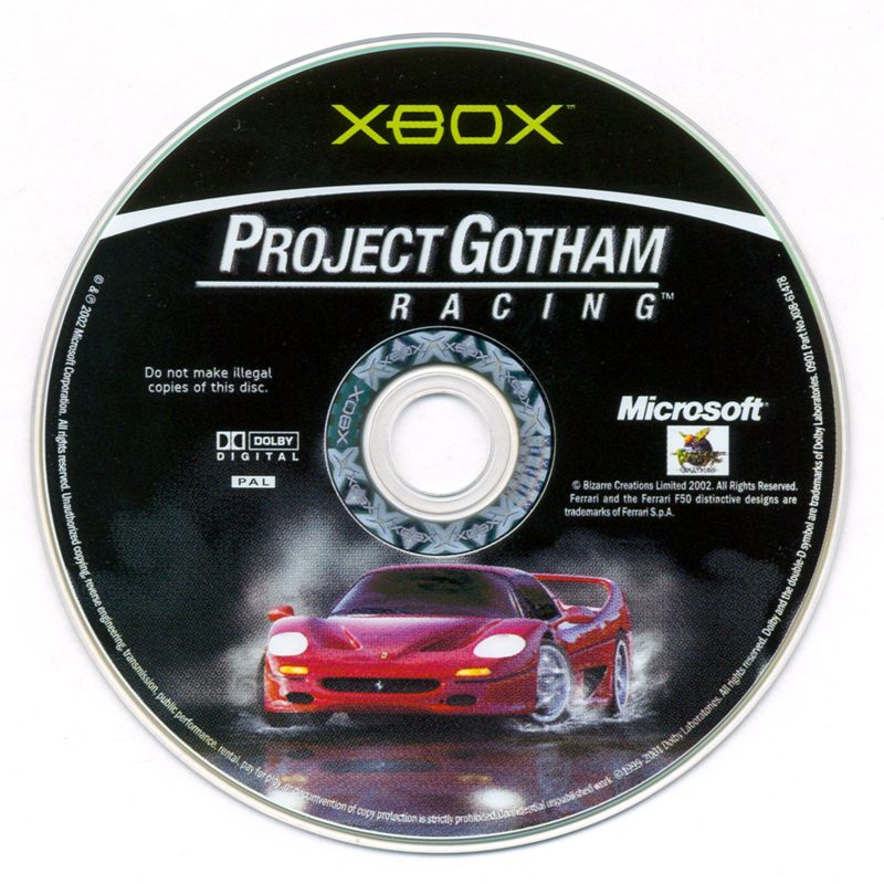 Project Gotham Racing cover or packaging material - MobyGames