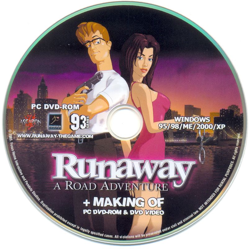 Runaway 2: The Dream of the Turtle cover or packaging material - MobyGames