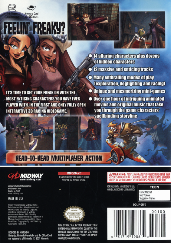 Freaky Flyers cover or packaging material - MobyGames