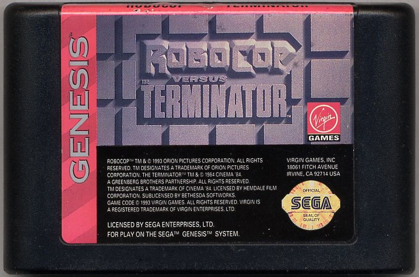 RoboCop versus The Terminator cover or packaging material - MobyGames
